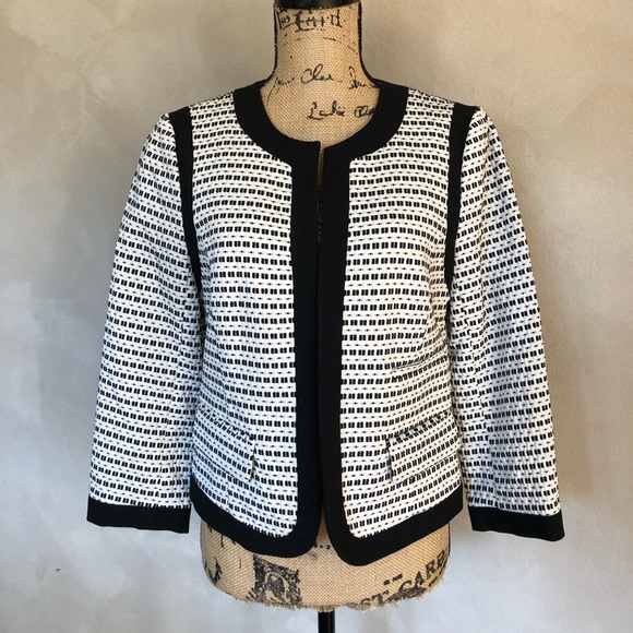 LOFT | Jackets & Coats | Nwt Loft Blackwhite Dress Jacket | Poshmark